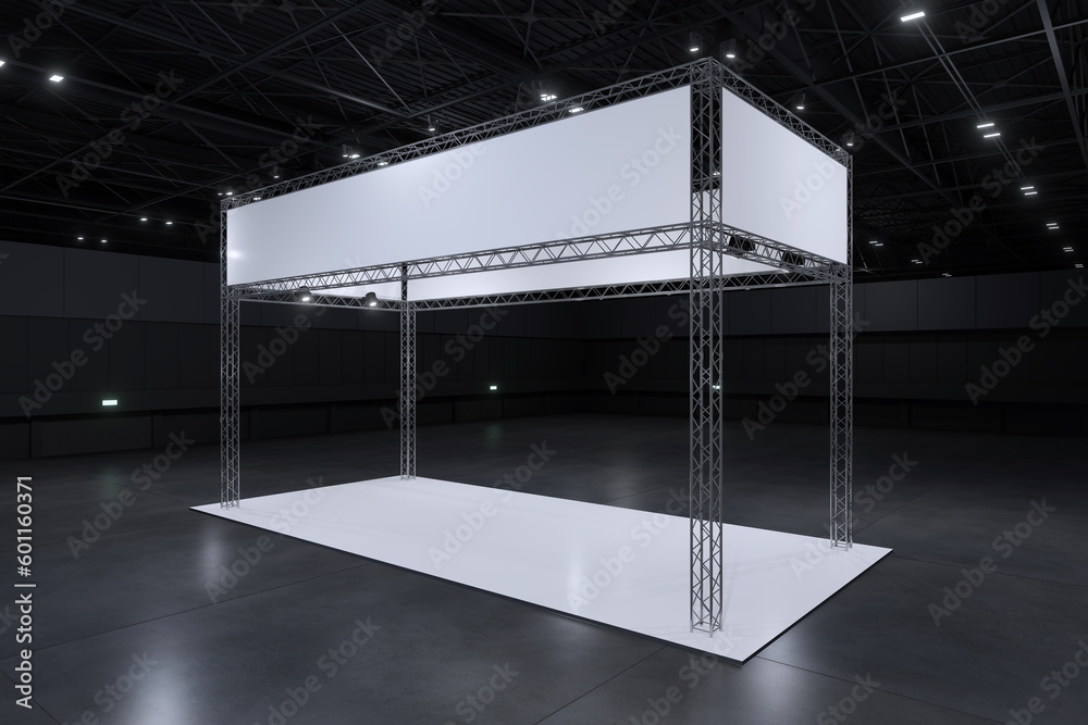 Exhibition stand for mockup and Corporate identity,Display design.Empty ...