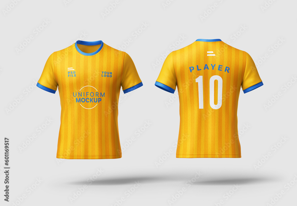 Soccer Kit Mockup Stock Template | Adobe Stock