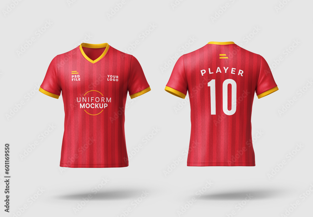 Soccer Kit Mockup Stock Template | Adobe Stock