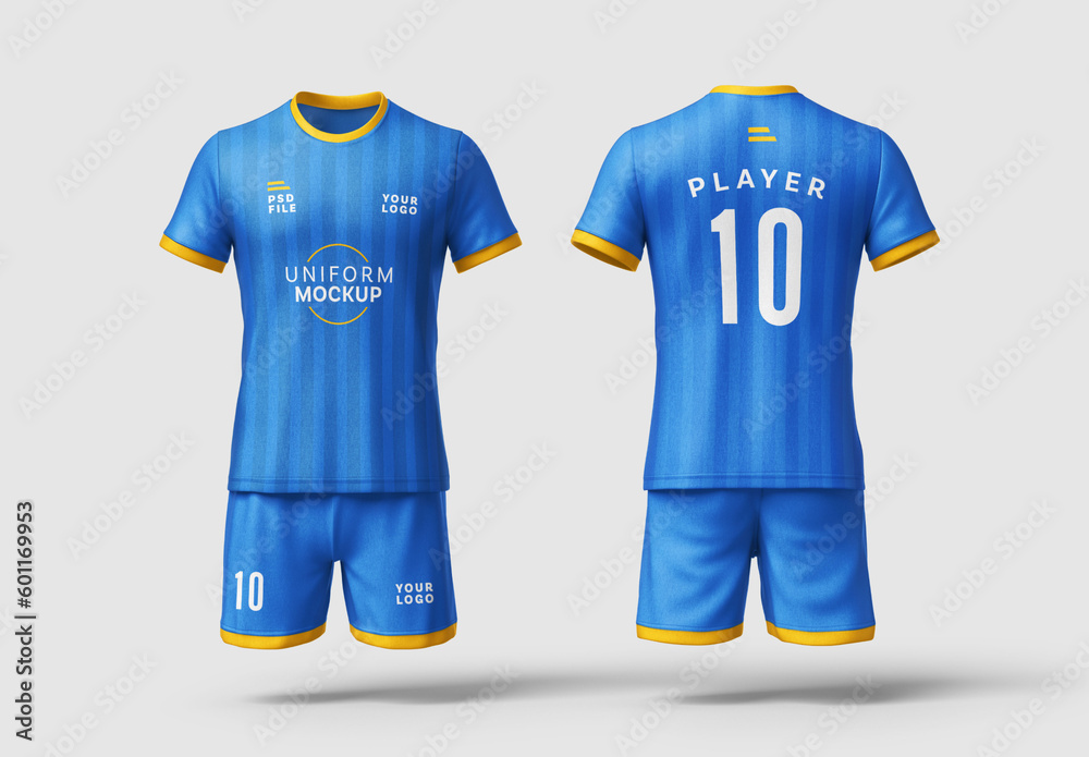Soccer Kit Mockup Stock Template | Adobe Stock