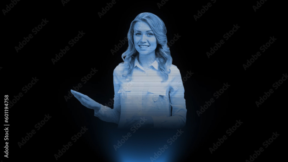 Digital Hologram Media Overlay Stock Template | Adobe Stock