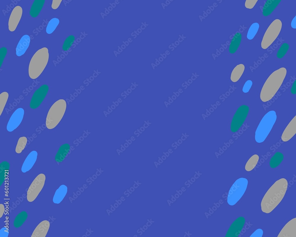 blue background with ellipse oval dots, blank space presentation page ...