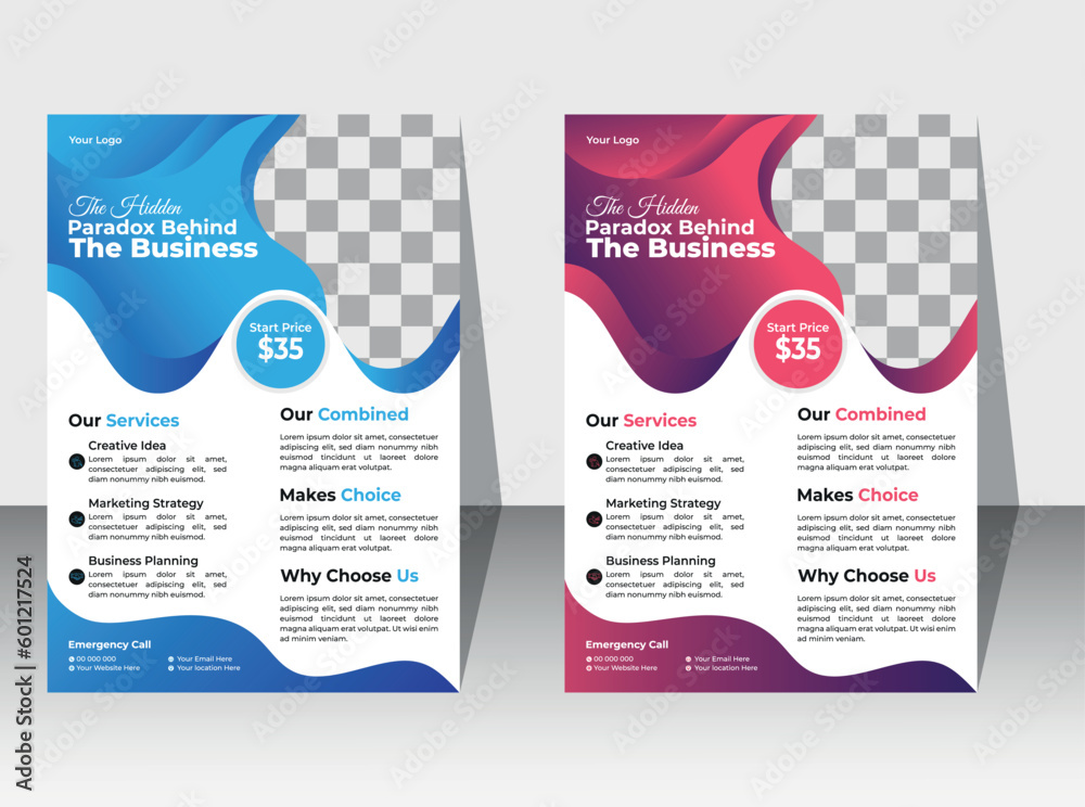 poster flyer pamphlet brochure cover design layout space for photo ...