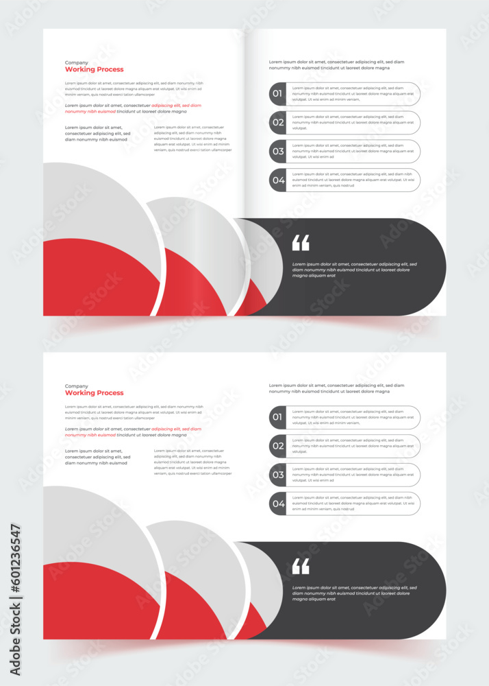 Corporate business presentation guide brochure template, brochure ...