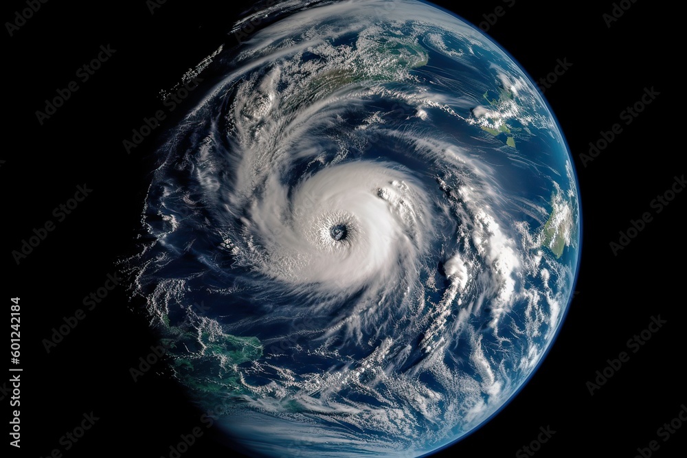 Super Typhoon, tropical storm, cyclone, hurricane, tornado, over ocean ...