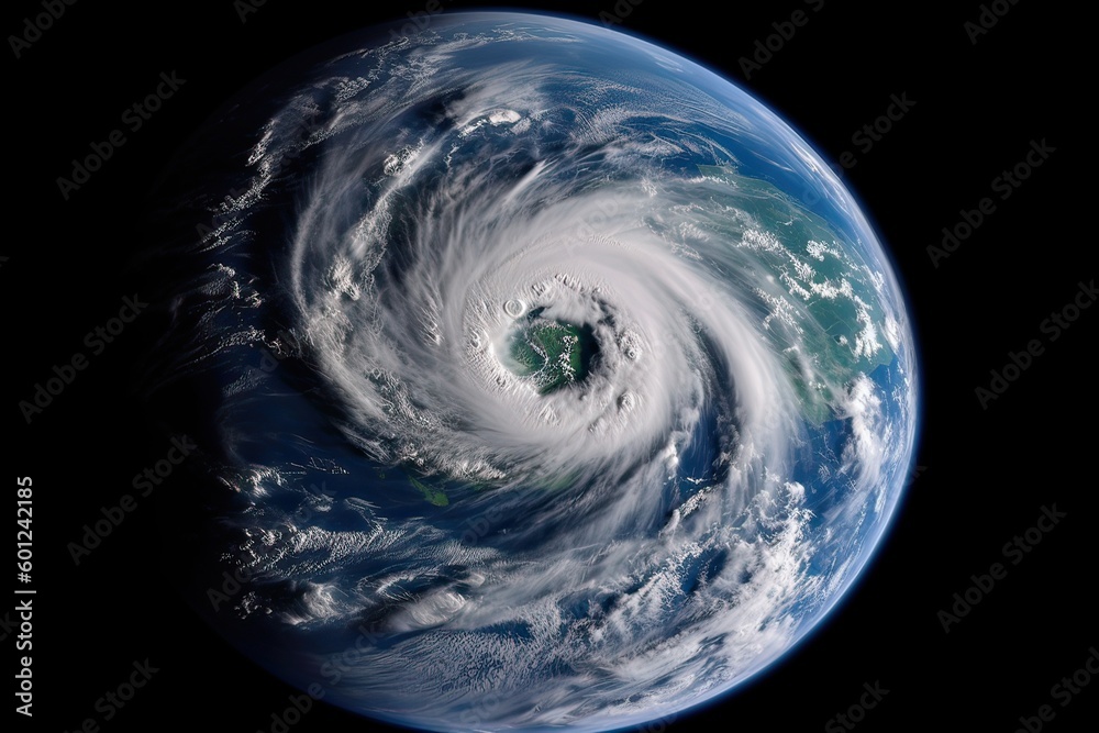 Super Typhoon, tropical storm, cyclone, hurricane, tornado, over ocean ...