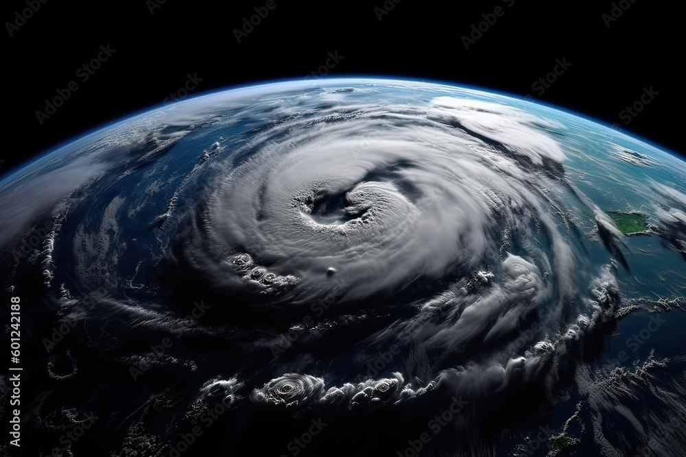 Super Typhoon, tropical storm, cyclone, hurricane, tornado, over ocean ...