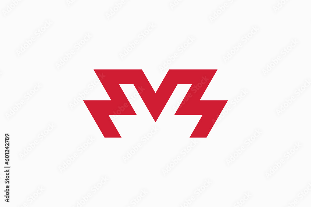 mv logo vector premium design Stock Vector | Adobe Stock