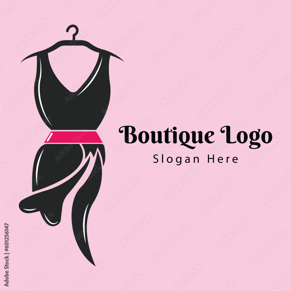 Boutique logo design with text space for your slogan/tagline, vector ...