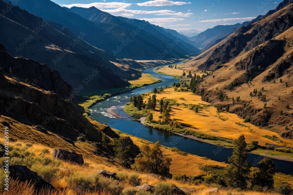 Salmon River and Snake River, Idaho, Stunning Scenic Landscape ...