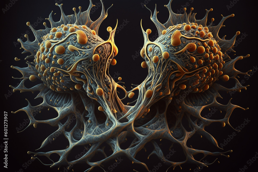 Oncology. Cancer cells. Chemotherapy. treatment for malignant in a ...