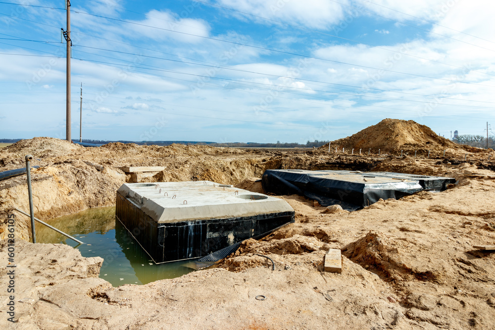 Connecting a trench drain to a concrete manhole structure at ...