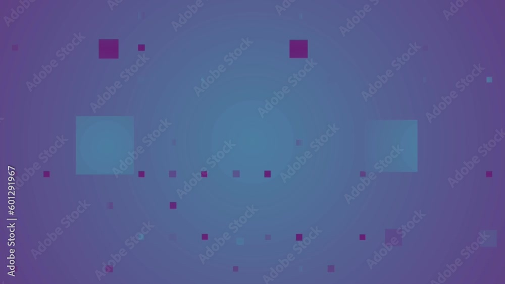 Blue gradient pixel art parallax blocks background animation, motion ...