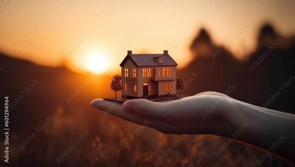 My precious home on the hands of a happy family and real estate ...