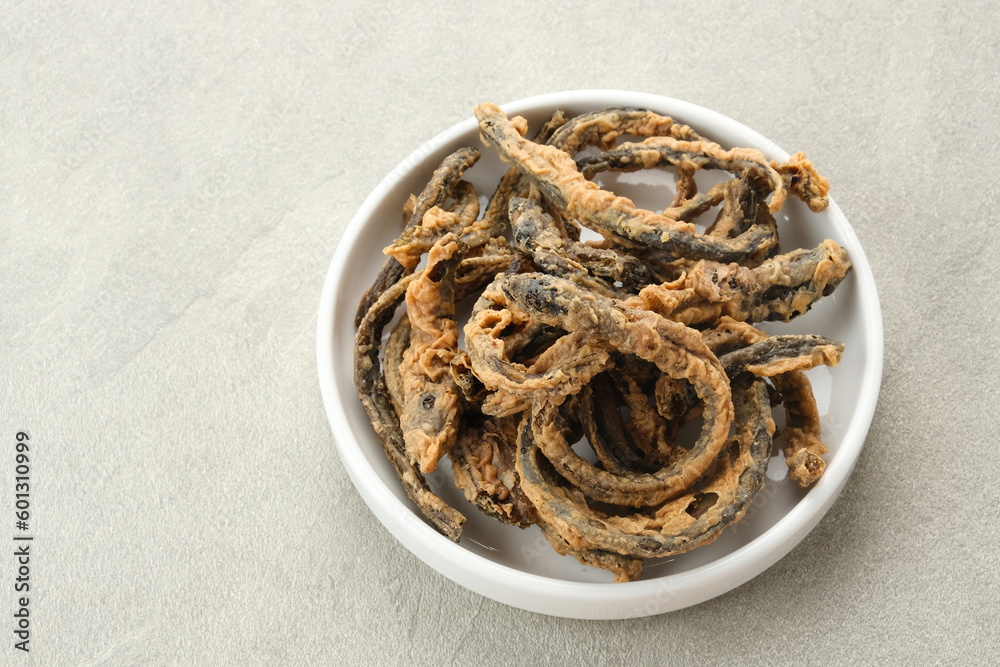 Foto de Belut Goreng or Fried Paddy Eel, (Monopterus albus), Indonesian ...