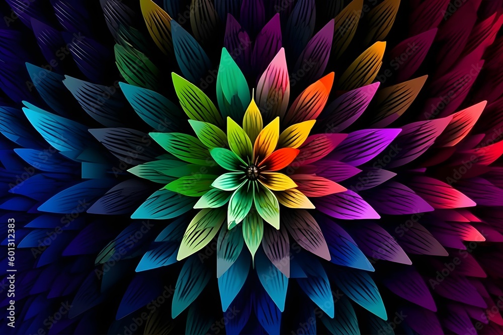 3d paper quilling sonic flowers made of digital binary barcode data ...