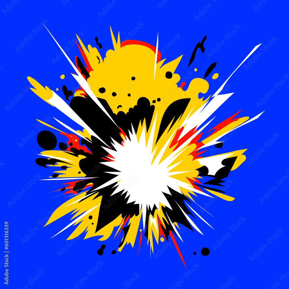 Comics boom backgrounds, minimalism style. Petard, bomb frame art ...