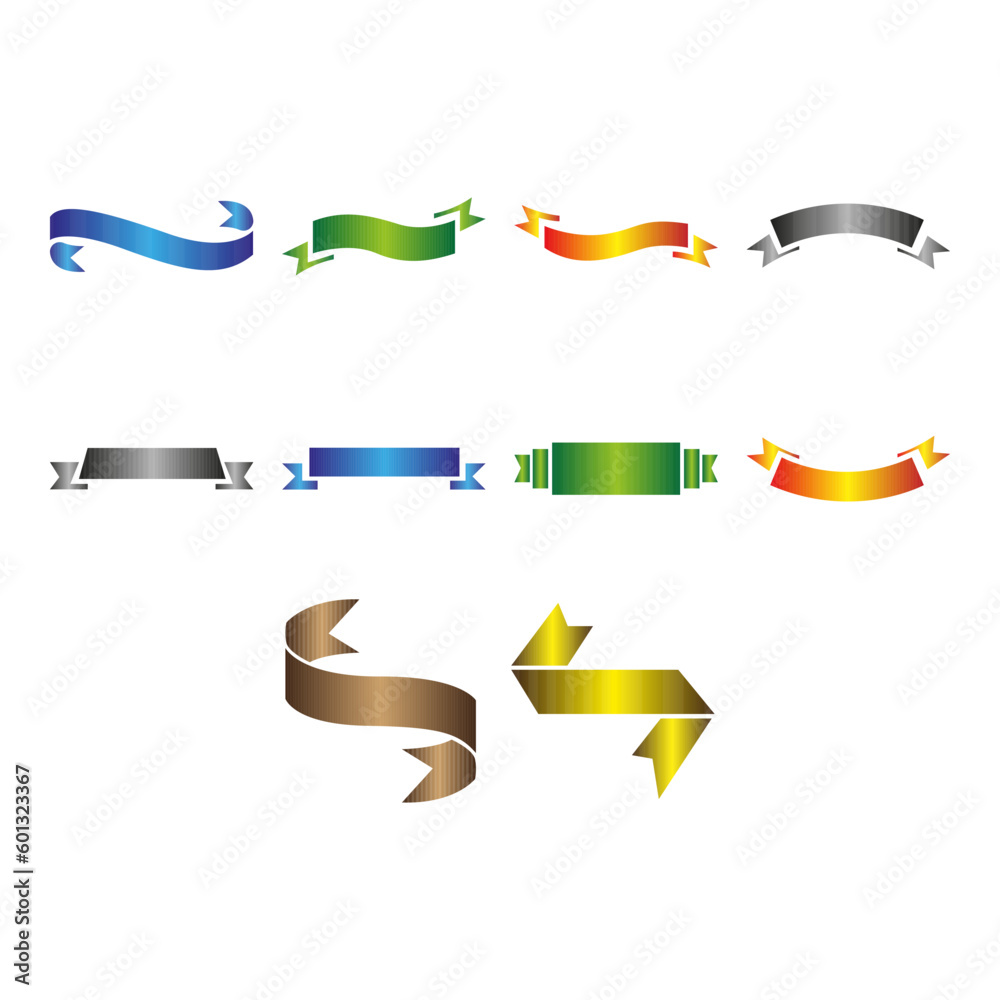 banner clip art set Stock Vector | Adobe Stock