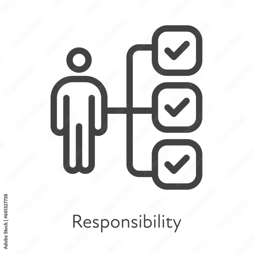 Outline style ui icons soft skill for business collection. Vector black ...