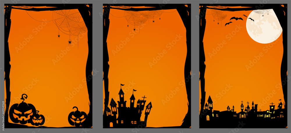 The spooky night background. Spooky night halloween background ...