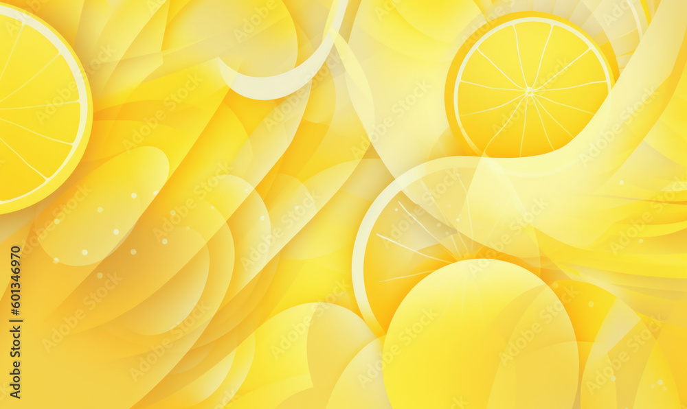 Abstract lemonade color background or wallpaper with random designs of ...