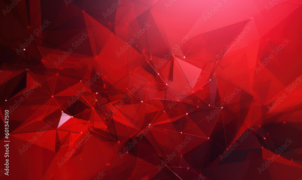 Abstract red color background or wallpaper with random designs of waves ...