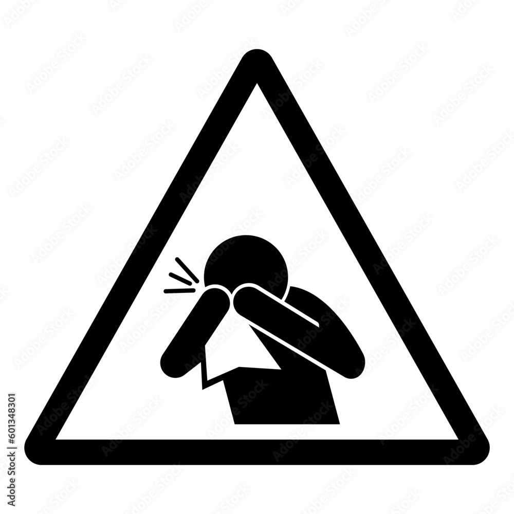 Cover your cough and sneeze Symbol, Vector Illustration, Isolated On ...