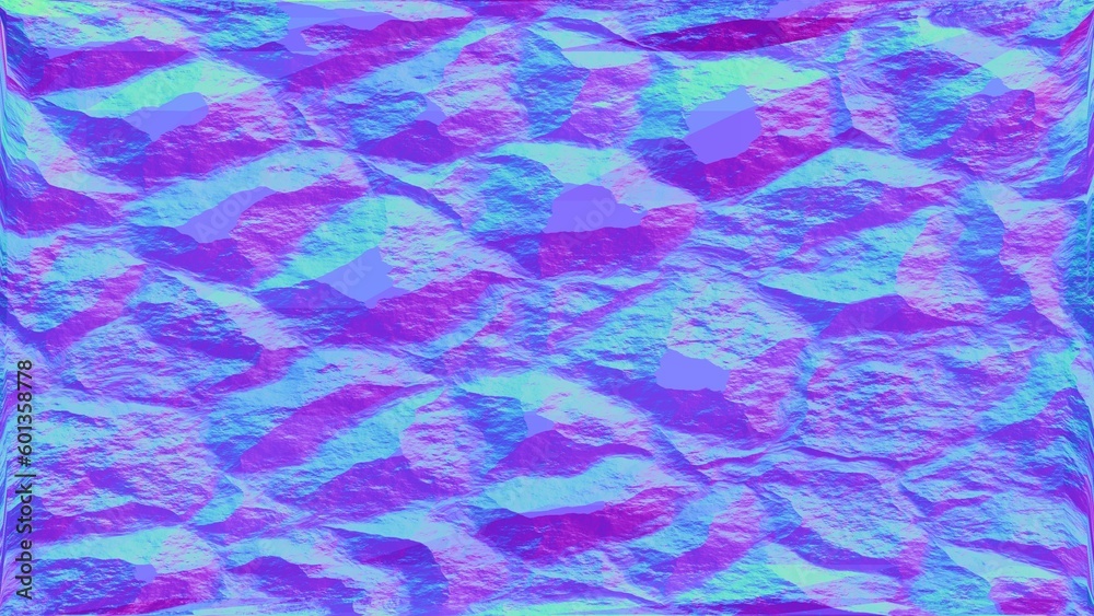 Normal Map Larva rock for 3d modeling Stock Illustration | Adobe Stock