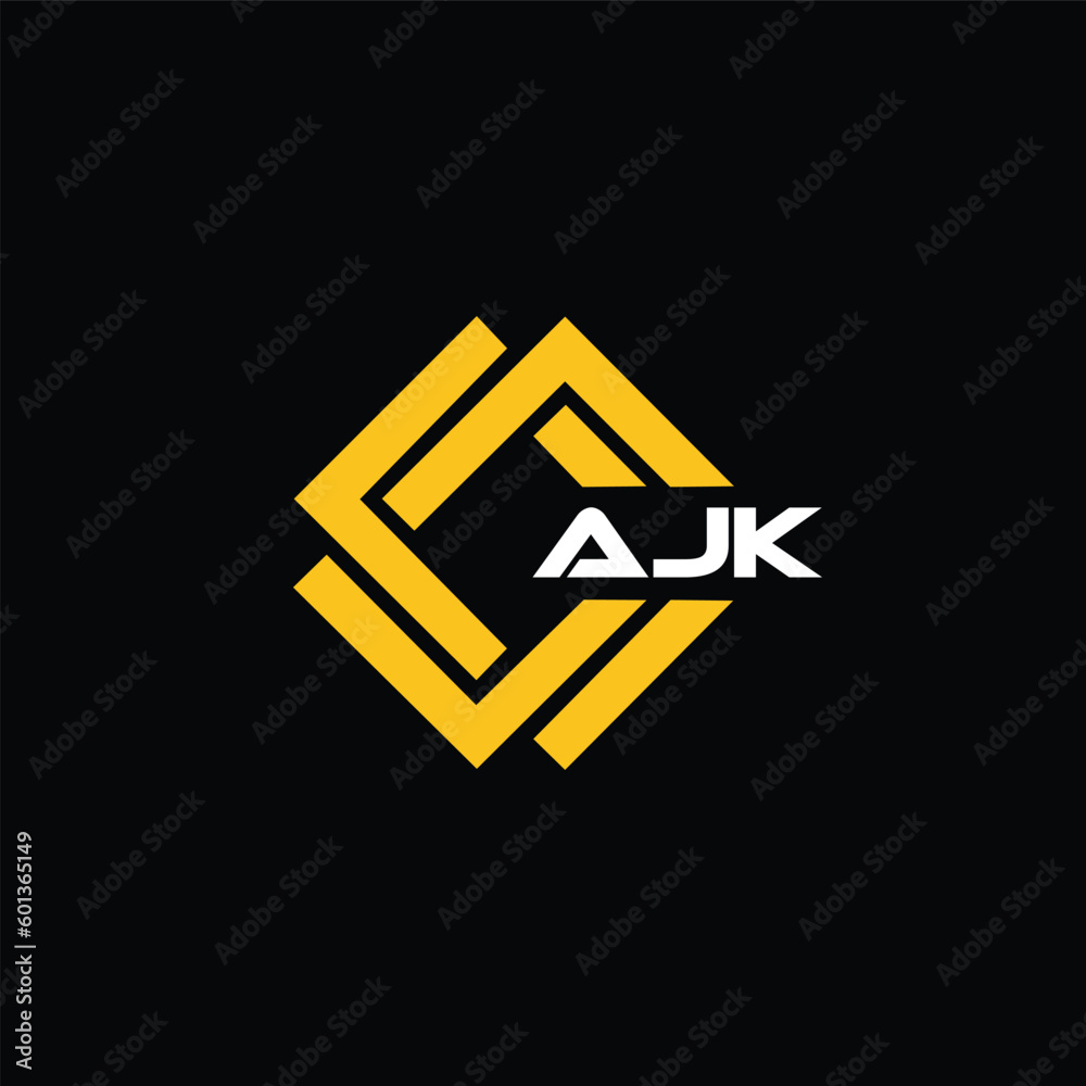 AJK letter design for logo and icon.AJK monogram logo.vector ...