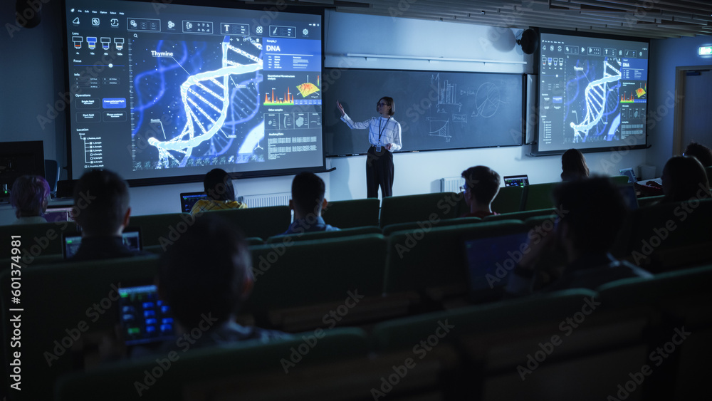 Diverse Multicultural Students Studying in University Room, Listening ...