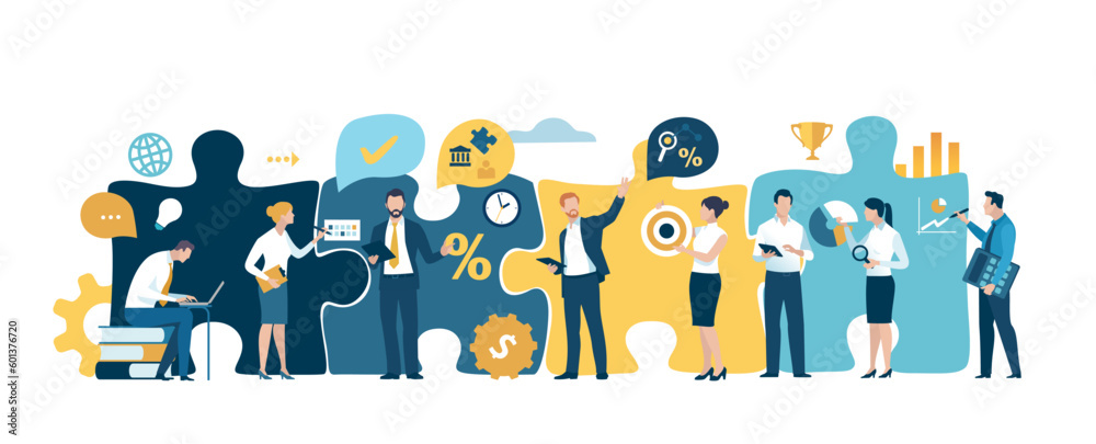 Business team concept. A strong team makes a successful company ...