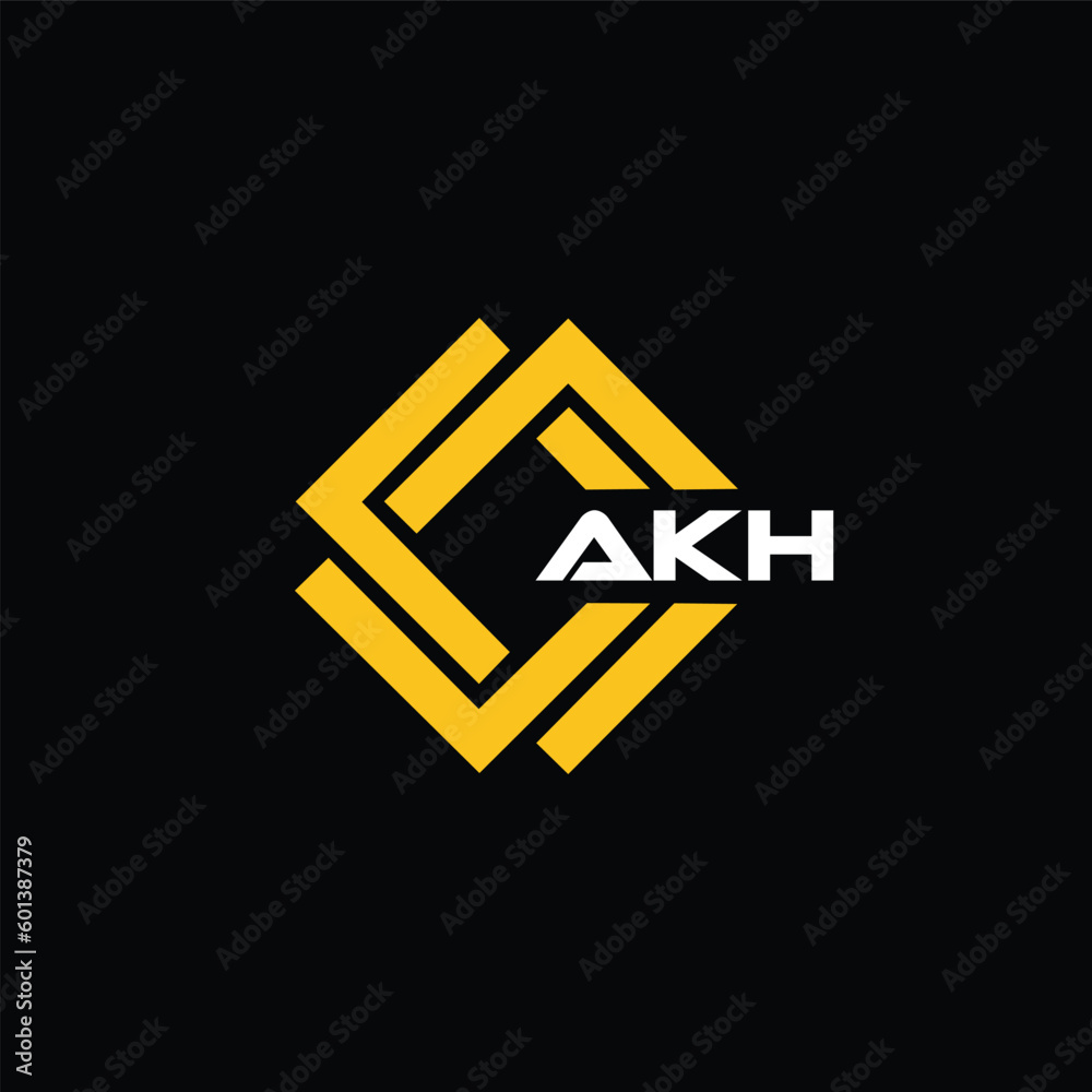 AKH letter design for logo and icon.AKH monogram logo.vector ...