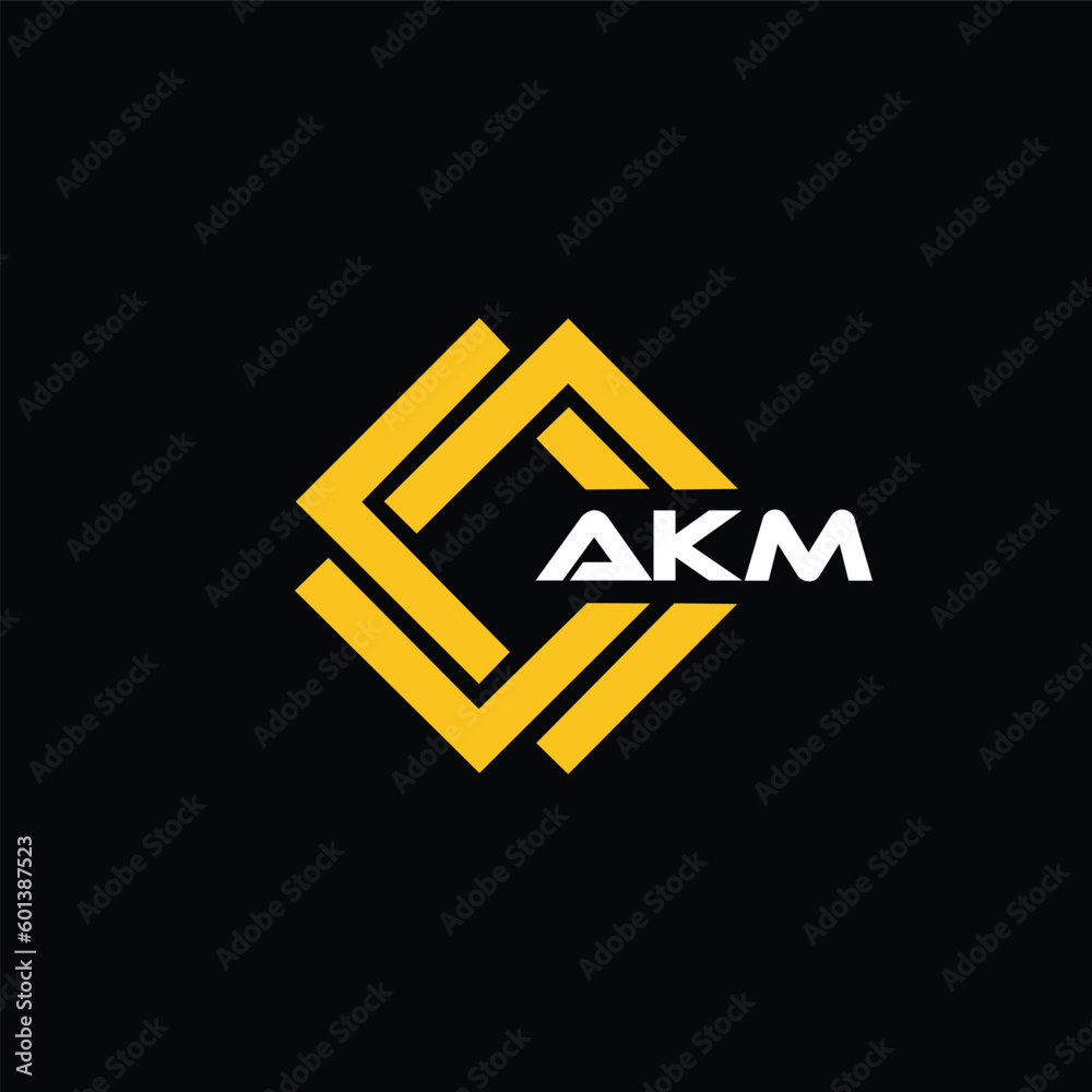AKM letter design for logo and icon.AKM monogram logo.vector ...