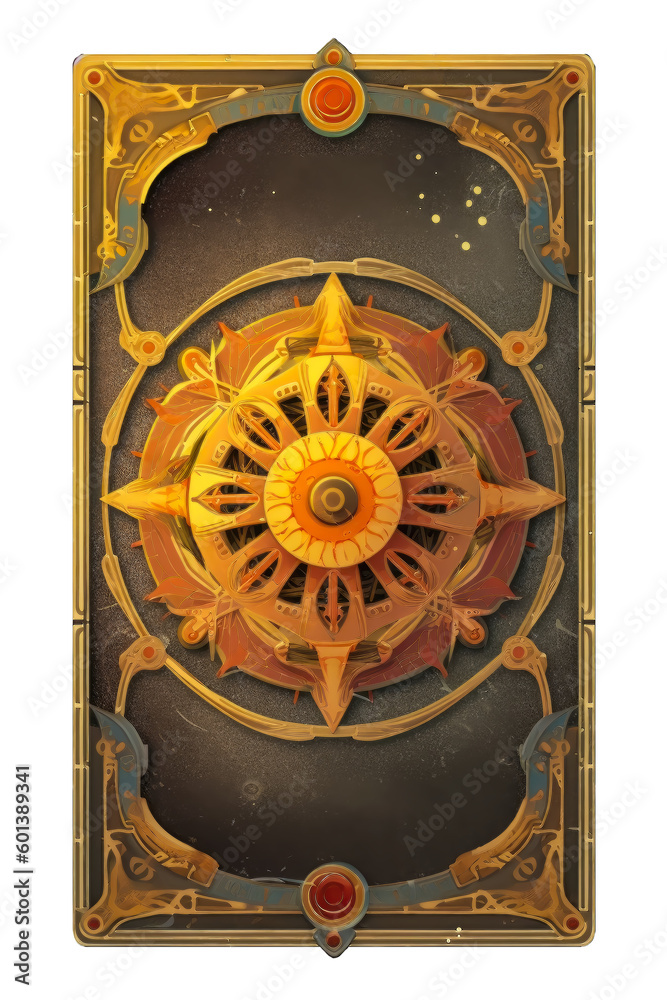 Card deck design. Card back design. 2d mobile game asset made with ...
