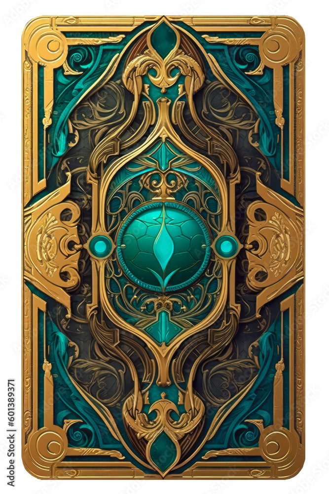 Card deck design. Card back design. 2d mobile game asset made with ...