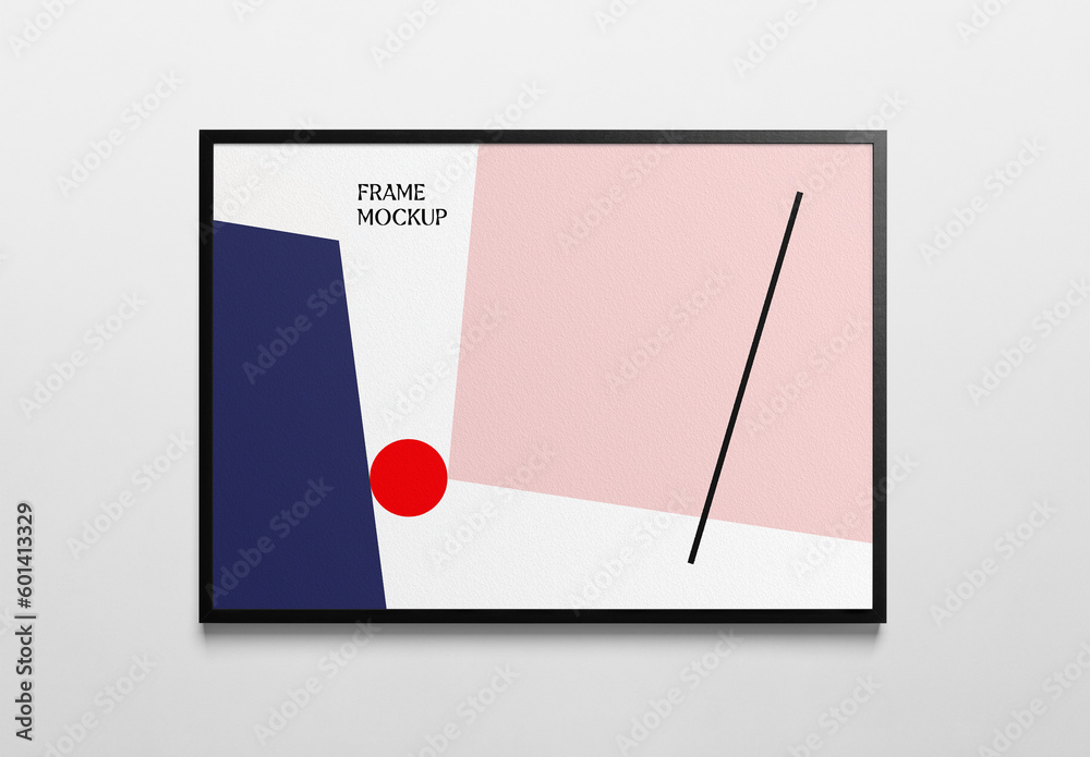 Horizontal Frame Mockup Stock Template | Adobe Stock