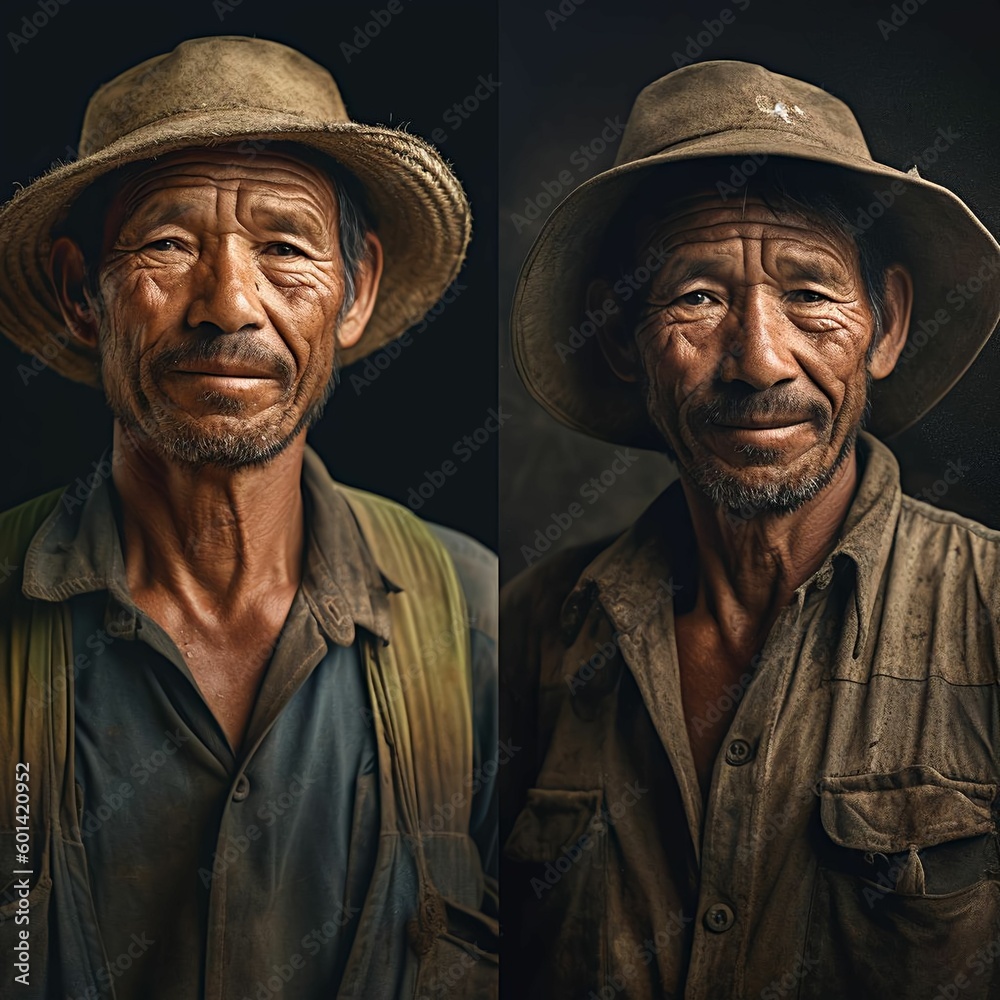 Portraits of the farmers and farm workers, shot in natural light to ...