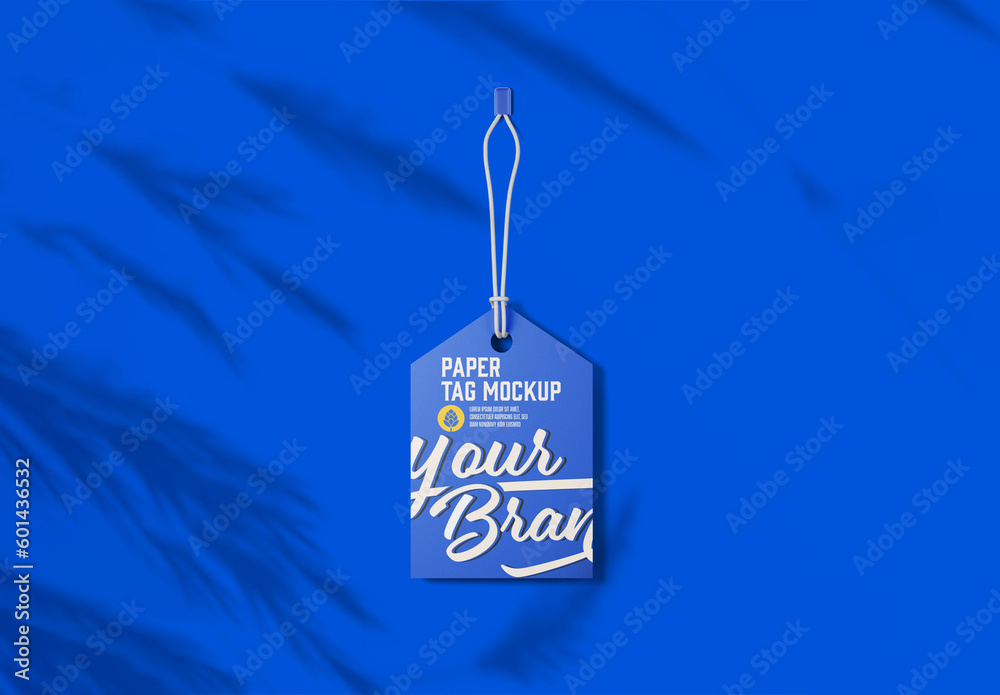 Pack Paper Tag Mockup Stock Template | Adobe Stock