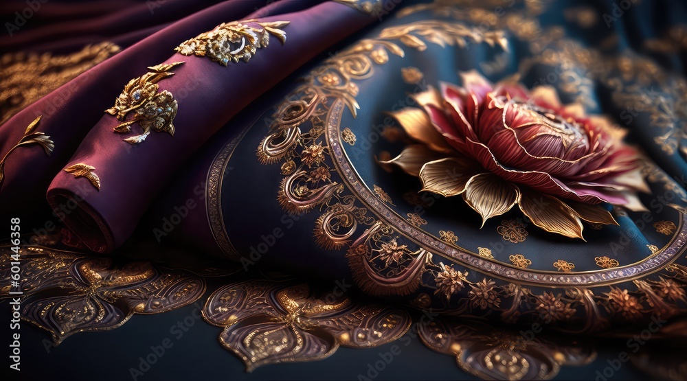 royal and ethnic indian fabric textile wallpaper for glamorous look ...