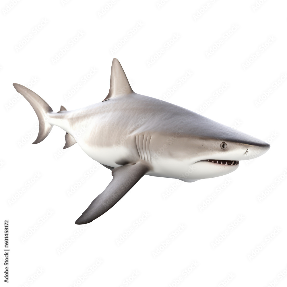 Shark on a transparent background. PNG without background. AI generated ...