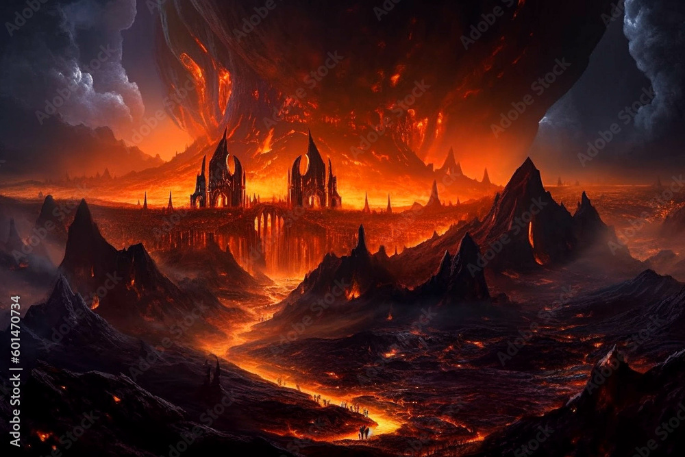 Muspelheim Realm of the Fire. A Volcanic Hellscape from Norse Mythology ...