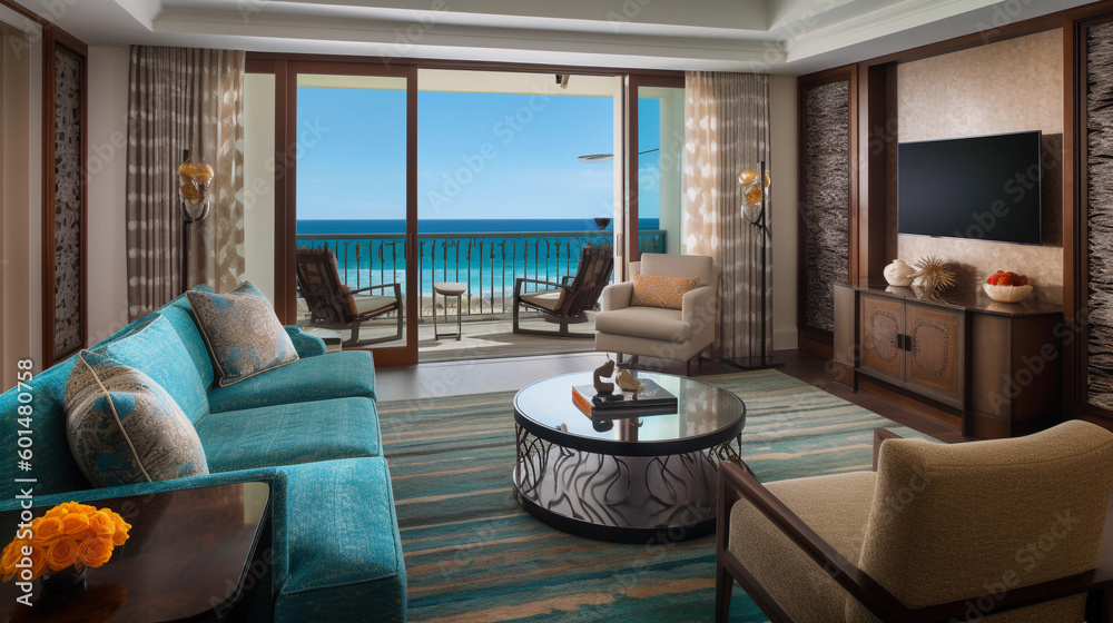 oceanfront suite room, conference room, office room, home office with ...