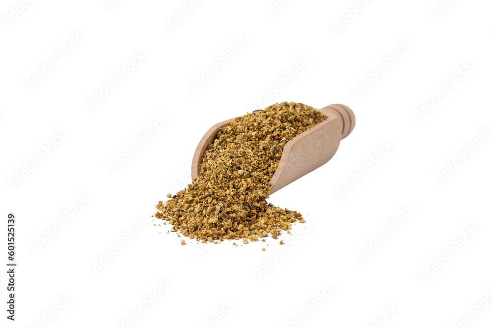 dried flowers of black lilac or black elder in latin sambuci flos in ...