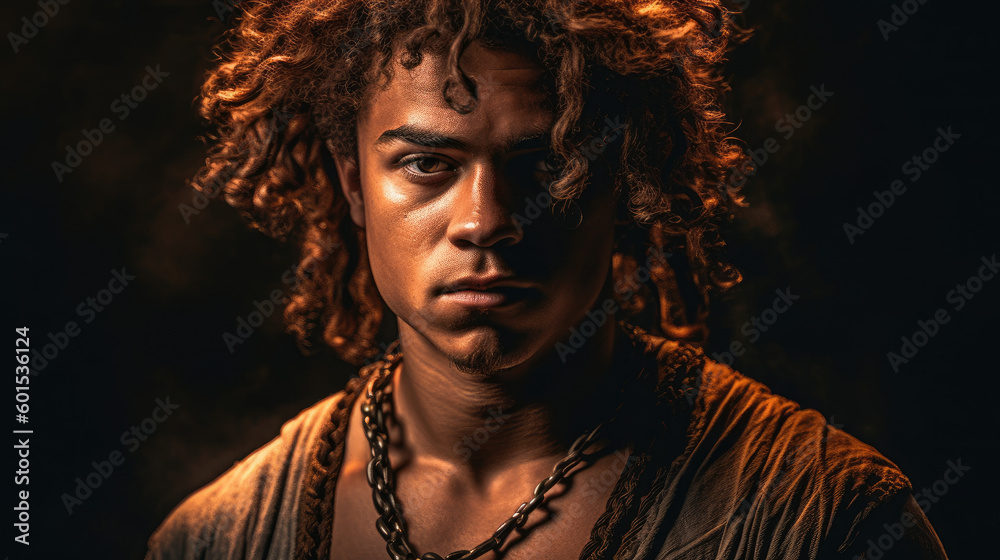 Samson Reimagined: A Contemporary Portrait (Generative AI) Stock ...