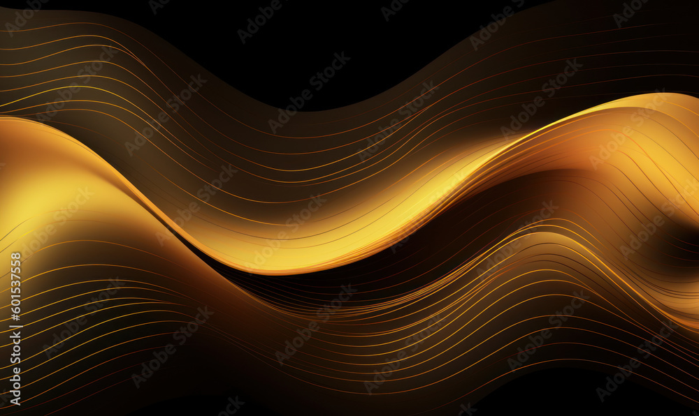 Abstract golden color background or wallpaper with random patterns of ...