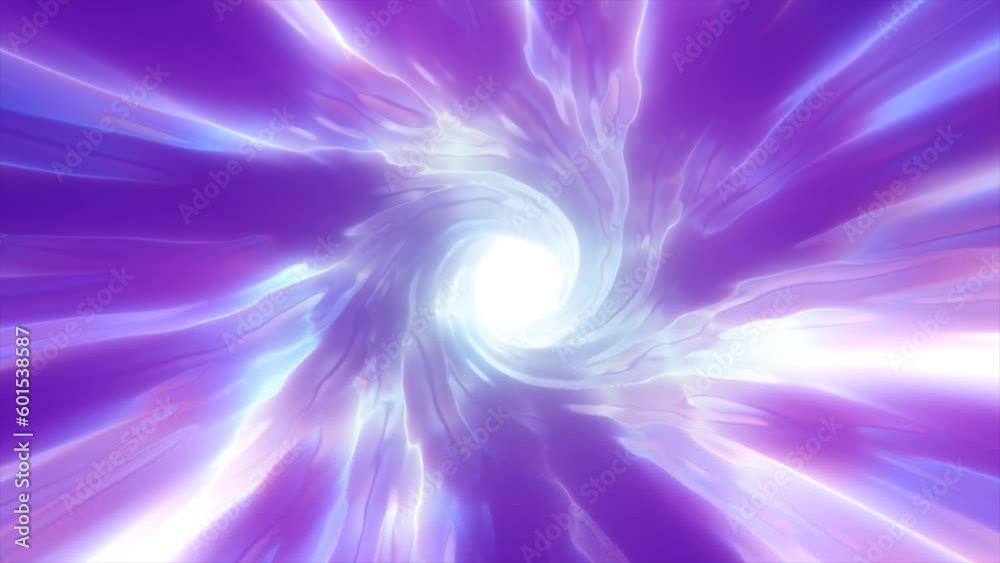 Abstract purple energy tunnel twisted swirl of cosmic hyperspace ...