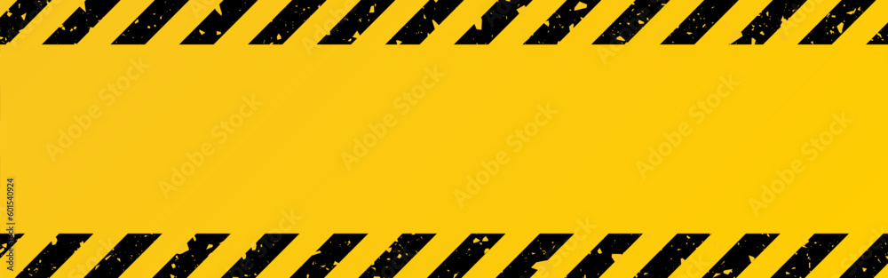 Hazard texture. Yellow and black template. Warning with diagonal ...