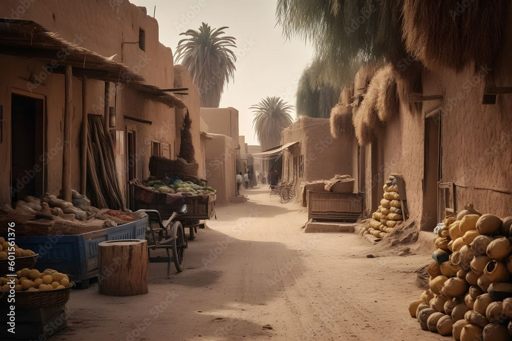 african desert market. Neural network AI generated art Generative AI ...