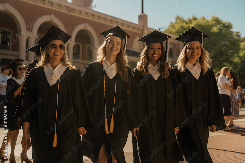 University graduates. Neural network AI generated art Generative AI ...