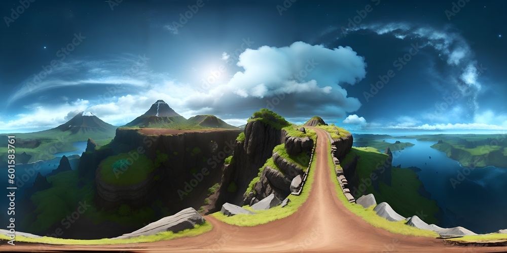 6k 360 degree space background, Earth surface, equirectangular ...